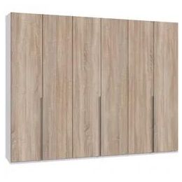 Kleiderschrank wimex "New York", wei&szlig; (wei&szlig;, front struktureichefarben hell), B:270cm H:208cm T:58cm, Schr&auml;nke, Kleiderschrank, in vielen Breiten, 208 oder 236cm hoch