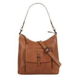 SPIKES & SPARROW Shopper SPIKES & SPARROW, Damen, Gr. B/H/T: 23cm x 23cm x 6cm onesize, braun (cognac), Leder, unifarben, Taschen Shopper, echt Leder