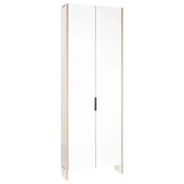 Mehrzweckschrank Tojo "flachmann", wei&szlig;, B:70cm H:198cm T:23cm, MDF, Schr&auml;nke, Mehrzweckschrank, H&ouml;he 198 cm