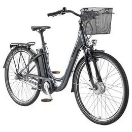 E-Bike Telefunken "Multitalent RC830" Gr. 48, grau (anthrazit, schwarz), Elektrofahrr&auml;der, Damen, 48cm, 28 Zoll (71,12cm), Pedelec, Elektrofahrrad f&uuml;r Damen u. Herren