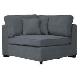 Sofaelement Home Affaire "Skara", blau (graublau), B:100cm H:86cm T:100cm, Polsterelemente, Modul zum eigenen Zusammenstellen, in vielen Bezugsqualit&auml;ten