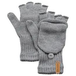 Strickhandschuhe Chillouts "Laney Glove", Damen, grau (hellgrau), Materialmix, unifarben, Handschuhe, mit Merino-Wolle