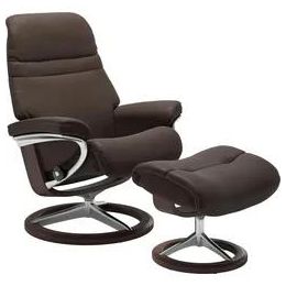 stressless "Sunrise" Relaxsessel mit Hocker, mit Signature Base, Gr&ouml;&szlig;e S, Gestell Wenge, in 2 Lederqualit&auml;ten lieferbar