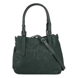 Henkeltasche Samantha Look, Damen, Gr. B/H/T: 29cm x 25cm x 18cm onesize, gr&uuml;n (dunkelgr&uuml;n), Leder, unifarben, Taschen, echt Leder, Made in Italy