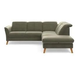 Sit & More Ecksofa SIT & MORE "Romero L-Form", gr&uuml;n (lindgr&uuml;n), B:250cm H:91cm T:220cm, 100% Polyester, Sofas, Ecksofa, wahlweise mit oder ohne TV-Funktion, Bettfunktion, Bettkasten