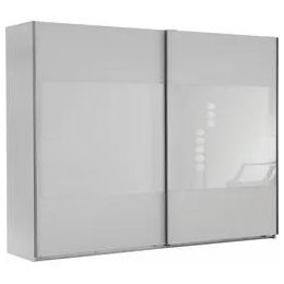 Schwebet&uuml;renschrank wimex "Easy", wei&szlig; (wei&szlig;, wei&szlig;glas), B:225cm H:210cm T:65cm, Schr&auml;nke, Schwebet&uuml;renschrank, mit Teilglas