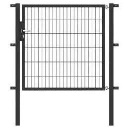 GAH Alberts Zauneinzelt&uuml;r ALBERTS "Flexo", grau (anthrazit), B:125cm H:120cm, Stahl, Tore, 125 cm Breite, in versch. H&ouml;hen