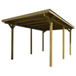 Einzelcarport Weka "606 Gr.1", braun, B/H/T: 225cm x, Carports