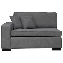 Sofaelement Home Affaire "Skara XXL", grau (dunkelgrau), B:140cm H:86cm T:130cm, 100% Polyester, Polsterelemente, Modul XXL - zum eigenen Zusammenstellen, Armlehne links/rechts w&auml;hlbar