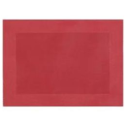Platzset stuco "Cadre", rot (weinrot), B:33cm L:45cm, Obermaterial: 75% Polyethylen, 25% Polyester, Platzsets