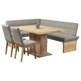 Eckbankgruppe OTTO HOME "Beluna + Cross Essecke Sitzgruppe Eckbank K&uuml;chenbank BESTSELLER", braun (latte), B:210cm H:89cm T:169cm, FSC-zertifizierter Holzwerkstoff, FSC-zertifiziertes Massivholz, Polyester, Sitzm&ouml;bel-Sets, Eckbankgruppe, Sitzgruppe Esszimmer St&uuml;hle Tisch und Bank bequem gepolstert, Topseller