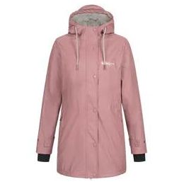 Regenjacke DEPROC ACTIVE "Friesennerz ELLESMERE WOMEN", Damen, Gr. 36/38 (M), lila, 100% Polyester, figurumspielend, gerader Abschluss mit Druckknopf, Jacken Regenjacke, auch in Gro&szlig;en Gr&ouml;&szlig;en erh&auml;ltlich