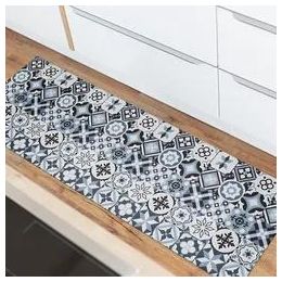 Vinylteppich ANDIAMO "Marrakesch", grau, B:120cm H:3,5mm L:170cm, Polyester, Teppiche, abwischbar, rutschhemmend, Fliesen oder Beton Design, auch als L&auml;ufer