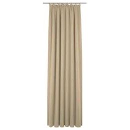 Vorhang ADAM "Uni Collection light" Gr. 1, beige, B:145cm H:145cm, Baumwolle (Bio-Baumwolle), Gardinen, aus 100% Bio-Baumwolle