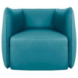 Sessel Egoitaliano "Ludo Loungesessel, Designsessel, Clubsessel, elegant und zeitlos", blau (t&uuml;rkis), B:80cm H:68cm T:80cm, Sessel, Sessel, mit tollem Sitzkomfort, Solit&auml;rsessel