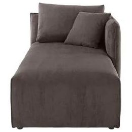Ottomane OTTO HOME "N&ouml;re", braun, B:90cm H:86cm T:172cm, 92% Polyester, 8% Polyamid, Sofas, Ottomane, Modul - zum Zusammenstellen; in vielen Bezugsqualit&auml;ten und Farben