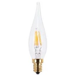 Segula LED-Leuchtmittel "Vintage Line", transparent, L:88cm &Oslash;:22cm, Leuchtmittel, dimmbar, French Candle klar, E14, 1900K