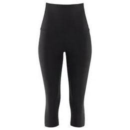 Leggings WINSHAPE "3/4 Functional Comfort HWL212C", Damen, Gr. M, Normalgr&ouml;&szlig;en, schwarz, 85% Polyester, 15% Elasthan, Hosen Leggings, High Waist