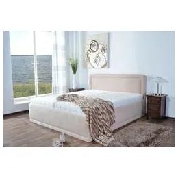 Polsterbett, beige, B:190cm L:212cm, Bezug Bett: Microfaser (100% Polyester);Bonnell-Federkernmatratze: Frottee (100% Polyester);Kaltschaummatratze: 100% Polyester, Bezug abnehm- und waschbar bis 60C, Westfalia Schlafkomfort, Betten, Polsterbett, inkl. Bettkasten bei Ausf&uuml;hrung mit Matratze