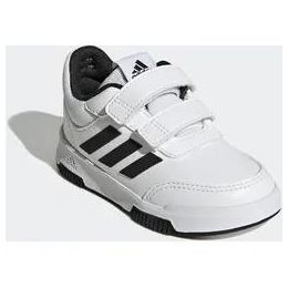 Klettschuh Adidas SPORTSWEAR "TENSAUR HOOK AND LOOP", Gr. 24, schwarz-wei&szlig; (cloud wei&szlig;, core schwarz, core schwarz), Synthetik, Textil, Schuhe Klettschuh, f&uuml;r Kinder mit Klettverschluss