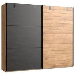 Schwebet&uuml;renschrank wimex "Detroit by fresh to go", beige (raw steel, metall), B:200cm H:218cm T:65cm, Schr&auml;nke, Schwebet&uuml;renschrank