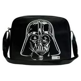 Schultertasche logoshirt "Darth Vader - Krieg der Sterne", Damen, Gr. B/H/T: 37cm x 28cm, schwarz, Lederimitat, bedruckt, mehrfarbig, Taschen Schultertasche, mit coolem Darth Vader-Frontprint