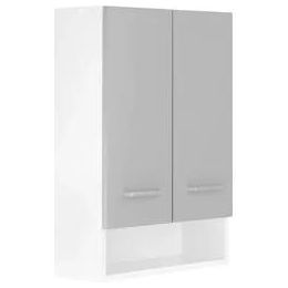 H&auml;ngeschrank Welltime "Ribera", grau (wei&szlig;, grau), B:50cm H:71cm T:20cm, MDF, Schr&auml;nke, H&auml;ngeschrank