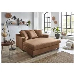 XXL-Sessel "Nobel", braun, B:158cm H:89cm T:173cm, ATLANTIC HOME COLLECTION, Sessel, XXL-Sessel, Megasessel, Loveseat, inkl. 5 R&uuml;ckenkissen, frei im Raum stellbar