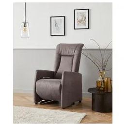 Sit & More TV-Sessel SIT & MORE "Melissa", grau (anthrazit), B:71cm, 100% Polyester, Sessel, wahlweise elektrisch oder manuell verstellbar, optional Aufstehhilfe