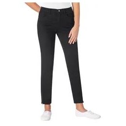 Stretch-Jeans Ascari, Damen, Gr. 52, Normalgr&ouml;&szlig;en, schwarz, 65% Baumwolle, 31% Polyester, 4% Elasthan, unifarben, lang, Jeans