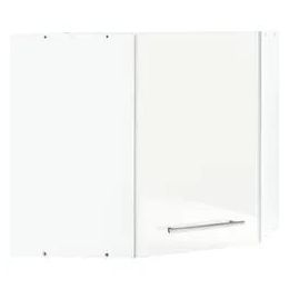 Eckh&auml;ngeschrank KOCHSTATION "KS-Trient", wei&szlig; (wei&szlig; hochglanz), B:60cm H:57cm T:60cm, Schr&auml;nke, Eckh&auml;ngeschrank, 60 cm breit