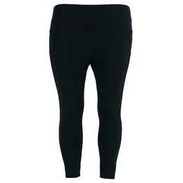 Trainingstights Q BY ENDURANCE "Reimia 7/8", Damen, Gr. 48, EURO-Gr&ouml;&szlig;en, schwarz, 77% Polyester, 23% Elasthan, unifarben, Hosen, mit atmungsaktivem Recycling-Polyester