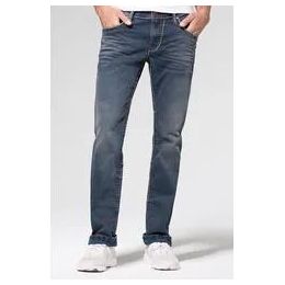 Regular-fit-Jeans CAMP DAVID, Herren, Gr. 40, L&auml;nge 36, blau, Denim/Jeans, Material: 98% Baumwolle, 2% Elasthan, Abriebeffekte, regular fit, Jeans, M&uuml;nztasche mit Ziernaht