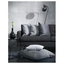 Dekokissen Apelt "Luca" Gr. 1, grau (grau, hellgrau, unifarben), B:40cm L:40cm, Polyester, Dekokissen_Sitzkissen_Kissenh&uuml;llen, Kissenh&uuml;lle ohne F&uuml;llung, 1 St&uuml;ck