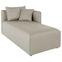 Ottomane OTTO HOME "N&ouml;re", beige, B:90cm H:74cm T:172cm, Samtoptik (100% Polyester);Struktur (100% Polypropylen);Webstoff (100% Polyester);Struktur fein (100% Polyester);Luxus-Microfaser Lederoptik (100% Polyester);Baumwoll-/Leinenmix (60% Baumwolle/40% Leinen), Sofas, Ottomane, Modul - zum Zusammenstellen; in vielen Bezugsqualit&auml;ten und Farben