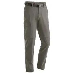 Outdoorhose Maier Sports "Torid slim zip", Herren, Gr. 52, Normalgr&ouml;&szlig;en, braun (schlamm), 90% Polyamid, 10% Elasthan, Hosen Outdoorhose, Herren Zip-Off Wanderhose, atmungsaktive Trekkinghose, Slim Fit