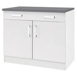 Unterschrank KOCHSTATION "KS-Toronto, Breite 100 cm", wei&szlig;, B:100cm H:85cm T:60cm, Holzwerkstoff, Schr&auml;nke, Unterschrank