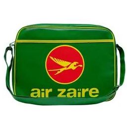 Schultertasche logoshirt "Air Zaire", Damen, Gr. B/H/T: 40cm x 30cm x 40cm, gr&uuml;n (gr&uuml;n, gelb), Polyurethan (PU), bedruckt, mehrfarbig, Taschen Schultertasche, mit Air Zaire-Frontdruck