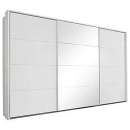 Schwebet&uuml;renschrank Rauch "Kleiderschrank Schrank Garderobe Schlafzimmerschrank TUBONA", wei&szlig;, B:368cm H:214cm T:64cm, Holzwerkstoff, Schr&auml;nke, Schwebet&uuml;renschrank Kleiderschrank, mit umfangreicher Innenausstattung und Passepartout MADE IN GERMANY