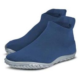 Barfu&szlig;schuh Leguano "SNEAKER", Herren, Gr. XS (36/37), blau, Textil, Schuhe Sockboots Barfu&szlig;schuh Socksneaker Schlupfboots, Bequemschuh, Komfortschuh f&uuml;r Maschinenw&auml;sche geeignet