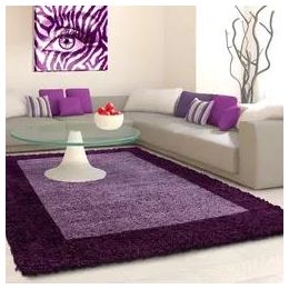 Hochflor-Teppich Ayyildiz TEPPICHE "Life Shaggy 1503", lila, B:200cm H:30mm L:290cm, Kunstfaser, Teppiche, als L&auml;ufer und in rund erh&auml;ltlich, Shaggy, Langflor, Wohnzimmer