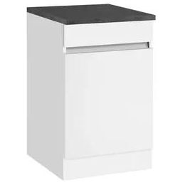 Sp&uuml;lenschrank Optifit "Roth", wei&szlig; (wei&szlig;, wei&szlig;, anthrazit), B:50cm H:88cm T:60cm, Schr&auml;nke, Sp&uuml;lenschrank, Breite 50 cm