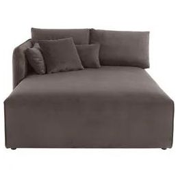Ottomane OTTO HOME "N&ouml;re", braun, B:138cm H:86cm T:168cm, 92% Polyester, 8% Polyamid, Sofas, Ottomane, Lounge-Modul - zum eigenen Zusammenstellen, Breite 138cm, Tiefe 168cm