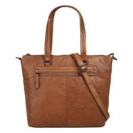 SPIKES & SPARROW Shopper SPIKES & SPARROW, Damen, Gr. B/H/T: 31cm x 28cm x 9cm onesize, braun (cognac), Leder, Taschen Shopper, echt Leder