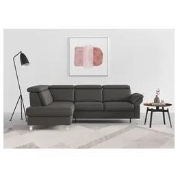 Sit & More Ecksofa SIT & MORE "Arngast L-Form", braun (mocca), B:245cm H:84cm T:194cm, Sofas, Ecksofa, inklusive Kopfteilverstellung und Federkern