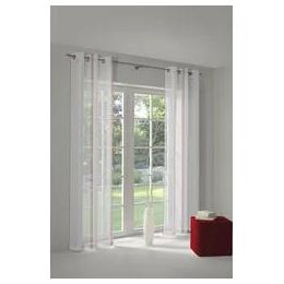 Vorhang WIRTH "Chlo&eacute;" Gr. 7, rot, B:450cm H:175cm, Polyester, Gardinen, Store