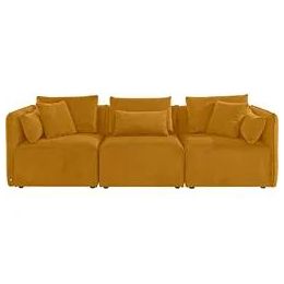 3-Sitzer OTTO HOME "N&ouml;re", gelb (curry), B:262cm H:86cm T:90cm, 92% Polyester, 8% Polyamid, Sofas, 3 Teile, in vielen Bezugsqualit&auml;ten und Farben s. auch "N&ouml;re"