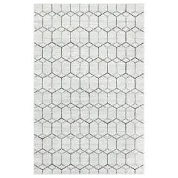 Teppich "Titan Trellis, LAGERR&Auml;UMUNG", beige (elfenbeinfarben, grau), B:152cm H:13mm L:244cm, Polypropylen (PP), MyFlair M&Ouml;BEL & ACCESSOIRES, Teppiche, Teppich, Kurzflor, gewebt, modernes geometrisches Design