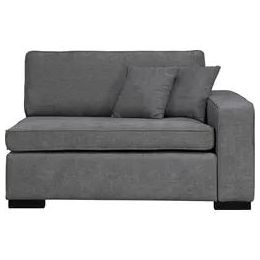 Sofaelement Home Affaire "Skara XXL", grau (dunkelgrau), B:140cm H:86cm T:130cm, 100% Polyester, Polsterelemente, Modul XXL - zum eigenen Zusammenstellen, Armlehne links/rechts w&auml;hlbar