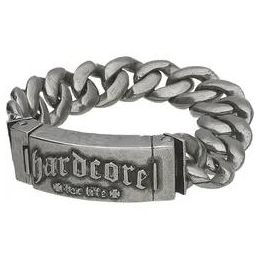 Armband Walz Hardcore Cycles "Panzerarmband, Edelstahl", Herren, Gr. 20,5cm, Edelstahl, silber, Armb&auml;nder Panzerarmband